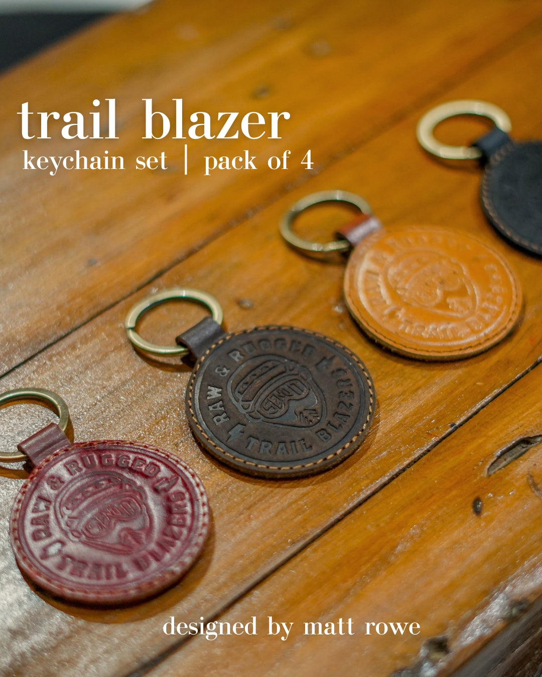 Trail blazer keychain set - pack of 4 – Raw & Rugged Co